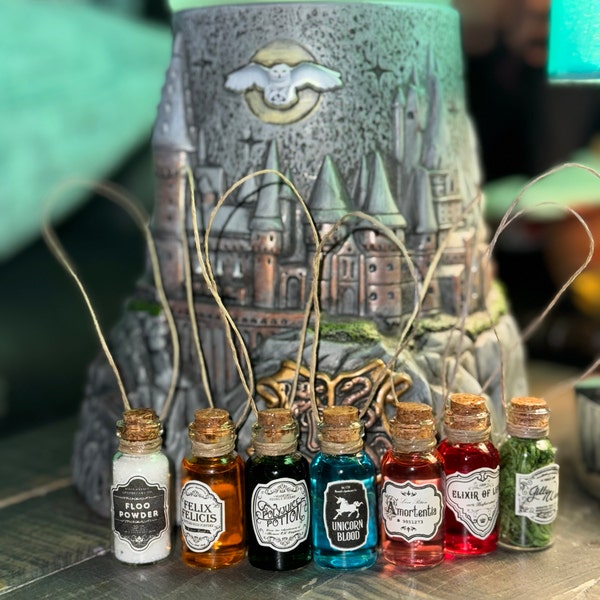 Wizarding HP Fandom Potions. These Magical Decor Pieces Come in 3 ...