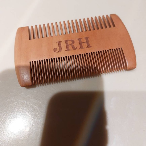 Wooden Comb for Men Hair Comb Personalized Beard Neem Comb Custom for ...