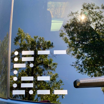 Custom Morse Code Ham Radio Callsign Car Vinyl Decal Sticker - Etsy