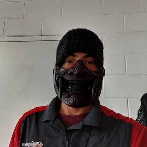 Half Face Samurai Mempo Mask Cool Baddass Motorcycle Mask - Etsy