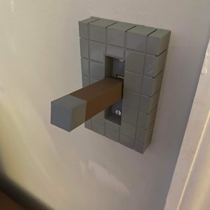 Minecraft-inspired Lever Light Switch Plate - Etsy