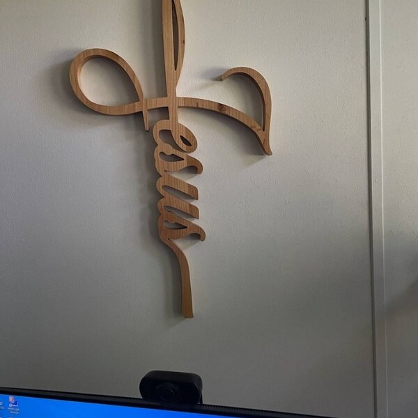 Wooden Jesus Cross Inlay - Etsy