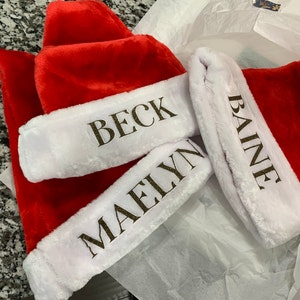 Personalized Santa Hat Custom Christmas Hat Santa Hat - Etsy