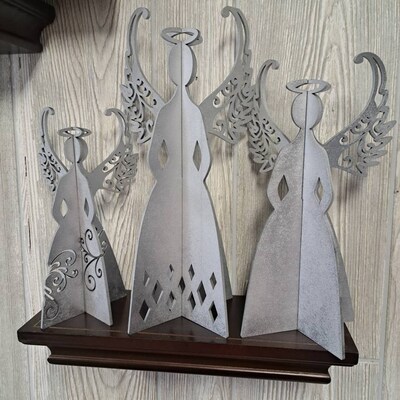 Trees With Bases for Mantle or Table Top Decor set of 5 SVG - Etsy