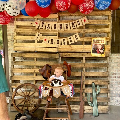 First Rodeo Birthday, Rodeo Party Decorations, Cowboy First 1st ...