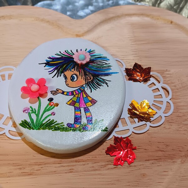 Santa on a Motorcycle Painted Rock SEALED Christmas Painted Rocks - Etsy