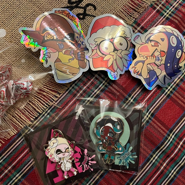Off the Hook Enamel Pins : Marina and Pearl - Etsy