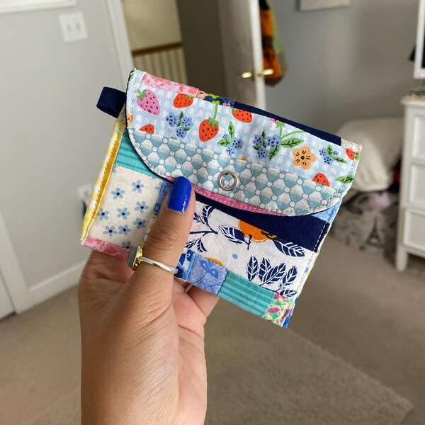 Small Quilted Card Wallet, Card Purse - Etsy