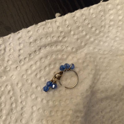 Bead Wrapped Nose Cuff / Faux Nose Ring - Etsy