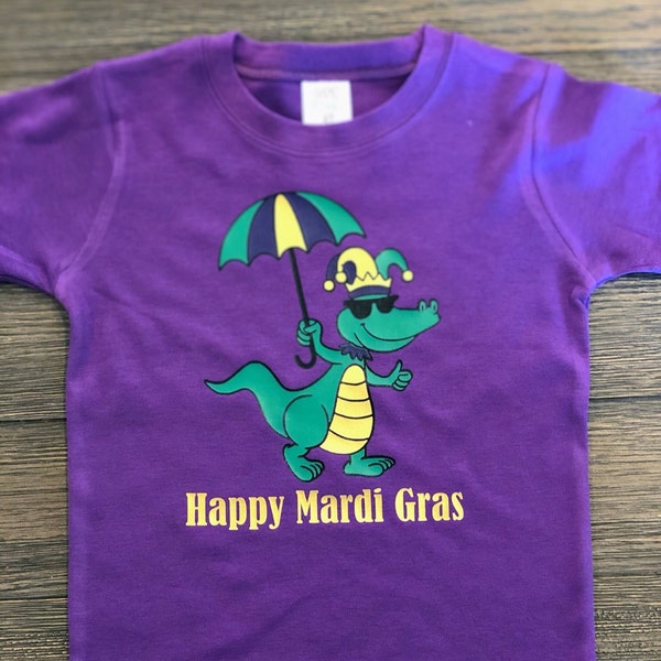 Mardi Gras Alligator Svg Cut File - Etsy