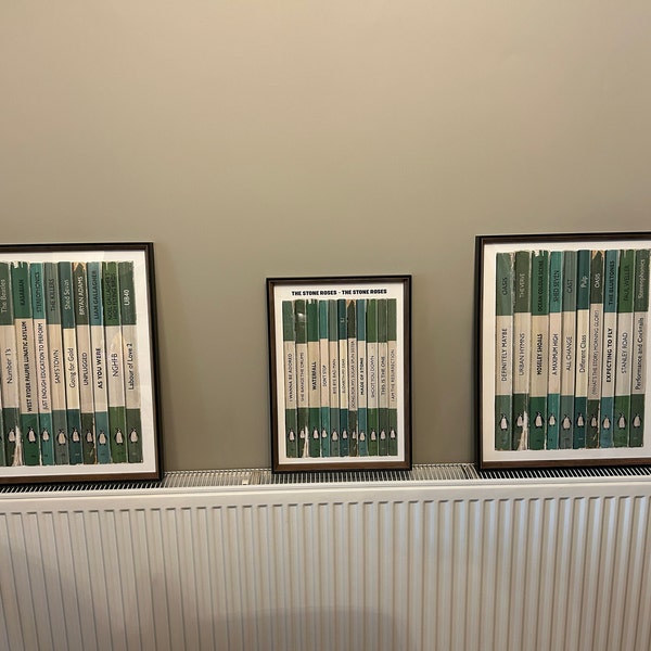 Personalised 30 Vinyl Record Spine Poster Custom Album Print Music ...