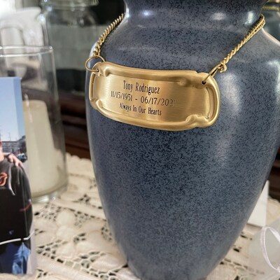 Name Tags With Custom Engraving for Urns 3 Color Options - Etsy