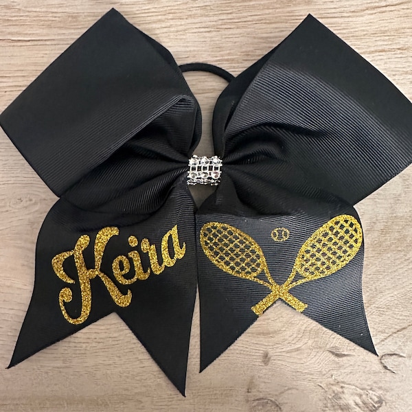 Tennis Bow | Personalized Tennis Bow | Custom Tennis Bow - Etsy