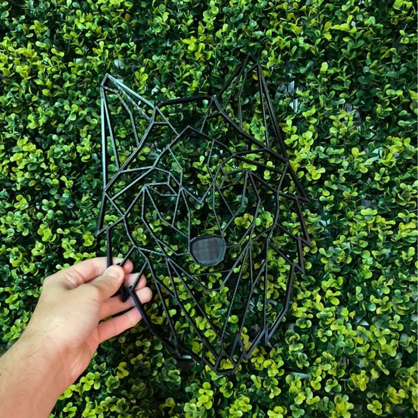 Geometric Wolf - Hanging Wall Art - Wolf Wall Decor - Wolf Head - Wolf ...