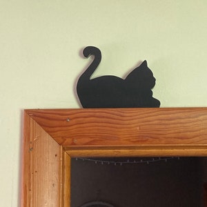 Cat Home Decor Door Frame Black Resting Multiple Colors - Etsy