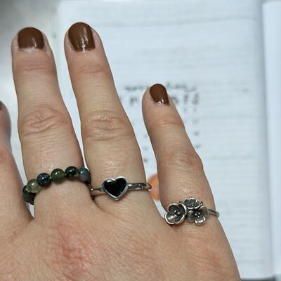 Sterling Silver Cross Ring, Purity Ring for Women Christian, Dainty ...