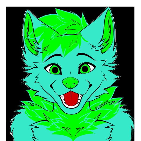 Furry Icon Base Canine Fursona Pfp Base (.PSD File) - Etsy