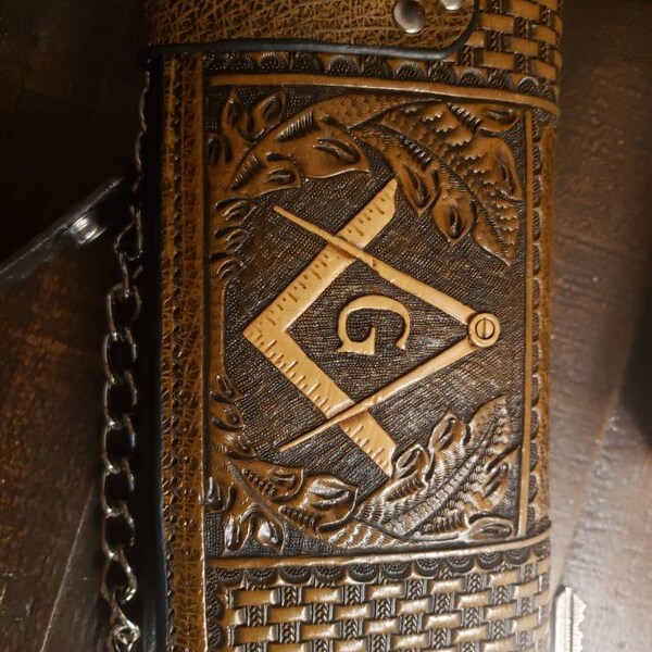 Masonic Wallet / Billfold, Freemason Wallet. 53 I Ship the Same Day as ...