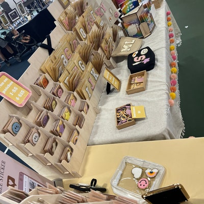 16 Pocket 4 Width Sticker Display Rack With U Cuts - Etsy