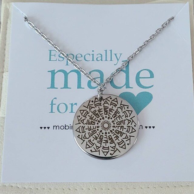 Your Own Name Mandala Necklace Custom Engraved Waterproof Medallion With One Name Personalized Gifts for Mom Yoga and Meditation Gift Etsy UK