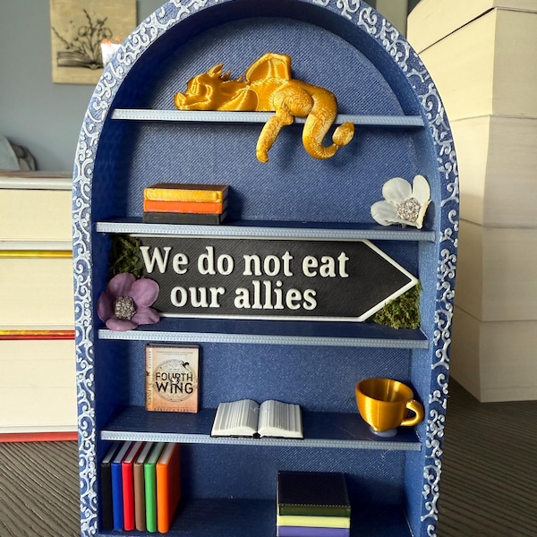 Crossover Light up Book Nook USB UV 3D Printed Bookshelf Decor - Etsy