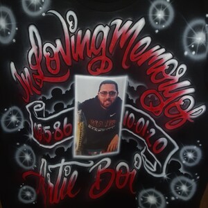 Memorial Airbrushed Hoodie | Etsy