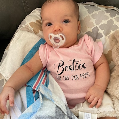 Besties Just Like Our Mamas Baby Onesie®, Best Friend Outfits, BFF ...