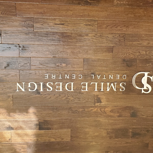 Custom Reception Sign | Acrylic Office Sign | 3D Business Logo | Custom ...