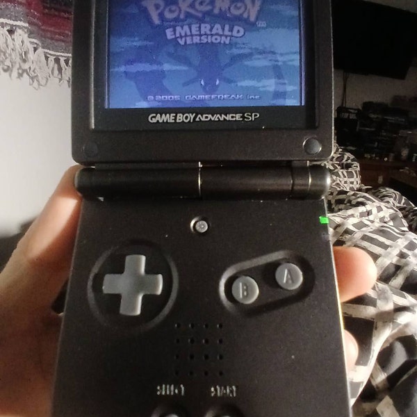 Authentic Nintendo Game Boy Gameboy Color Atomic Purple + New Screen ...