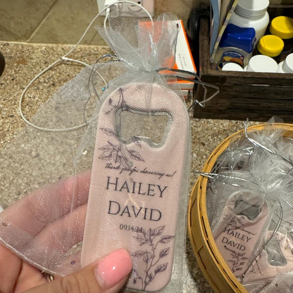 Bottle Opener Wedding Favor Personalized Wedding Bottle Openers Custom ...