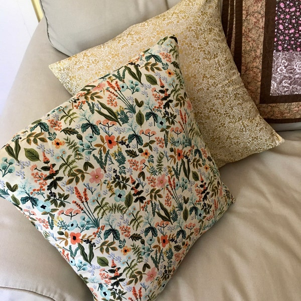 Rifle Paper Co Floral Decorative Throw Pillow, Living Room Decor, Patio ...