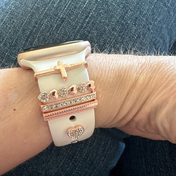 Cross Stackable Watch Band Charms for Apple Watch, Fitbit, Watch Sports ...