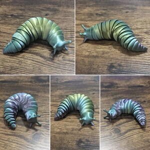 Rainbow Slug Large 3D Printed Slug Multicolor Slug Slinky - Etsy