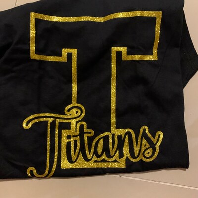 Customizable Spirit Shirt With Mascot and Letter School Colors Spirit ...