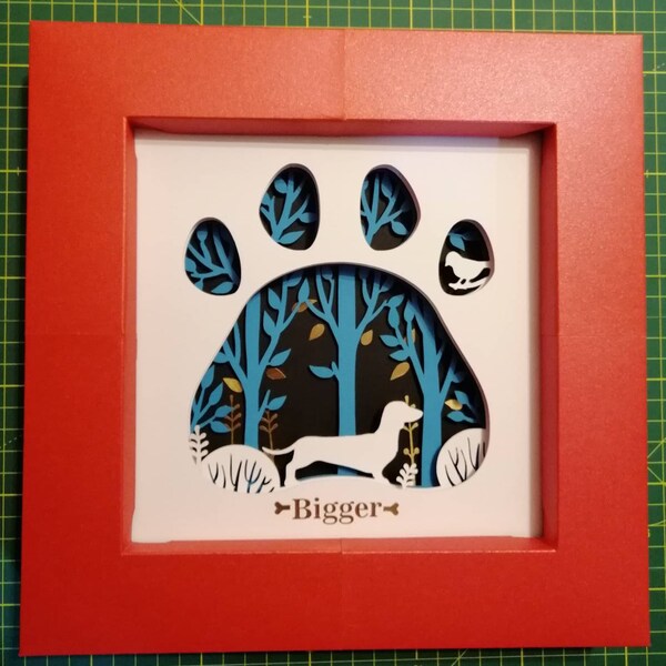 Dachshund Dog Breed Shadow Box SVG, 3d Papercut SVG, Layered Paper Art ...