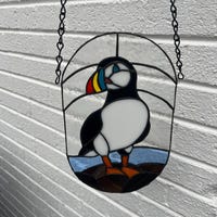 PATTERN - Puffin Stained Glass - Etsy UK