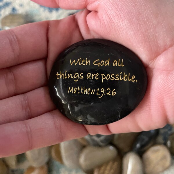 Engraved River Rocks Scripture Verses Bulk Sets FREE US SHIPPING - Etsy ...