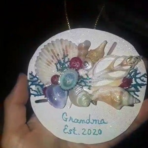 Sea Turtle Honu Hand Painted Sand Dollar Ornament Beach | Etsy