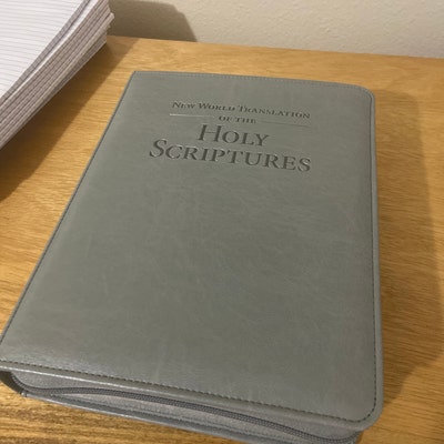 Large Bible Cover Jw English Bible Cover Jw Gift Elders Gifts Pioneer ...