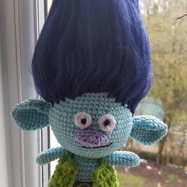 Branch Troll Kid Crochet Pattern | Troll Miniature Amigurumi Soft Toy ...