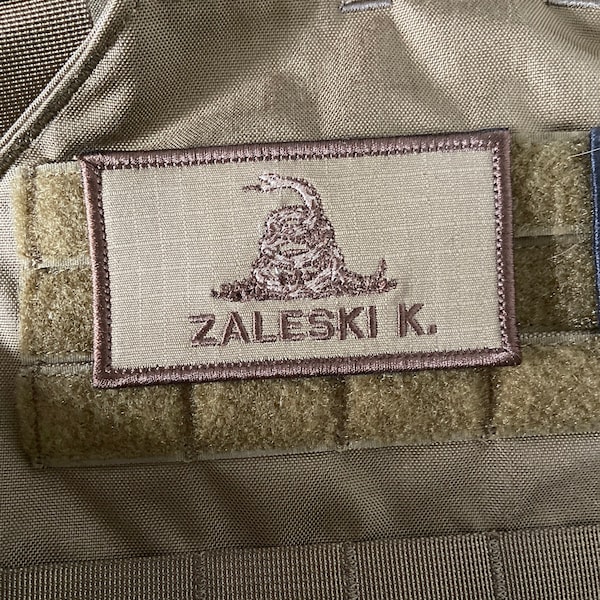 Leather Plate Carrier Flak Patch- 2.25" X 4" - Laser Engraved on Hand ...