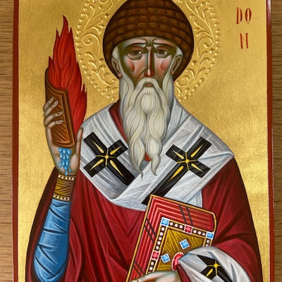 Saint Abigail Icon, St. Gobnait Icon, Deborah Religious Icon, Icon Hand ...