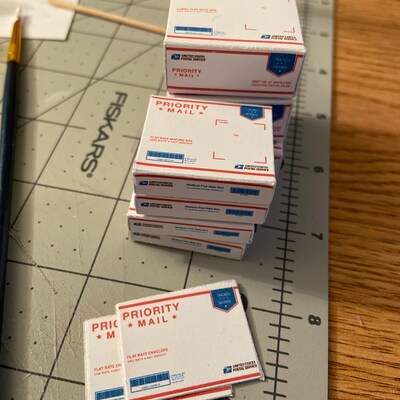 Instant Download USPS Priority Mail Box Miniature DIY Printable PDF ...