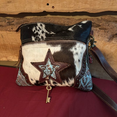 Floral Patchwork Crossbody Bag, Spring MYRA Purse, Colorful Canvas Tote ...