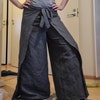 Palazzo Wrap Pants Sewing Pattern, Unbelievable Comfy and Easy Linen ...