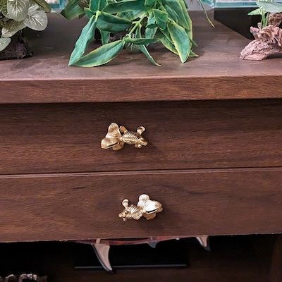 Solid Brass Snails Knobs Drawer Knobs Pulls Kitchen Cabinet Pulls Handle Exquisite Dresser Knobs ...