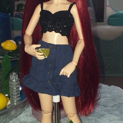 Cream & Brown Dress for Bjd MSD and Tonner Dolls - Etsy