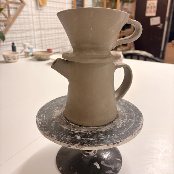 Printable Pottery Template for Pour-over Coffee Dripper Set: Plus Video ...