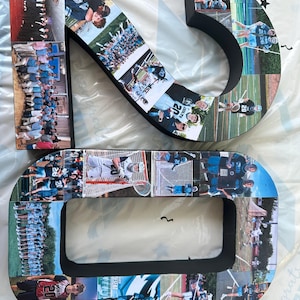 Photo Collage Letter M Photo Collage Frame Photo Collage Gift Photo ...