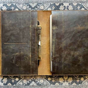 Leather Business Portfolio 3 Ring Binder for Letter Size 3 - Etsy